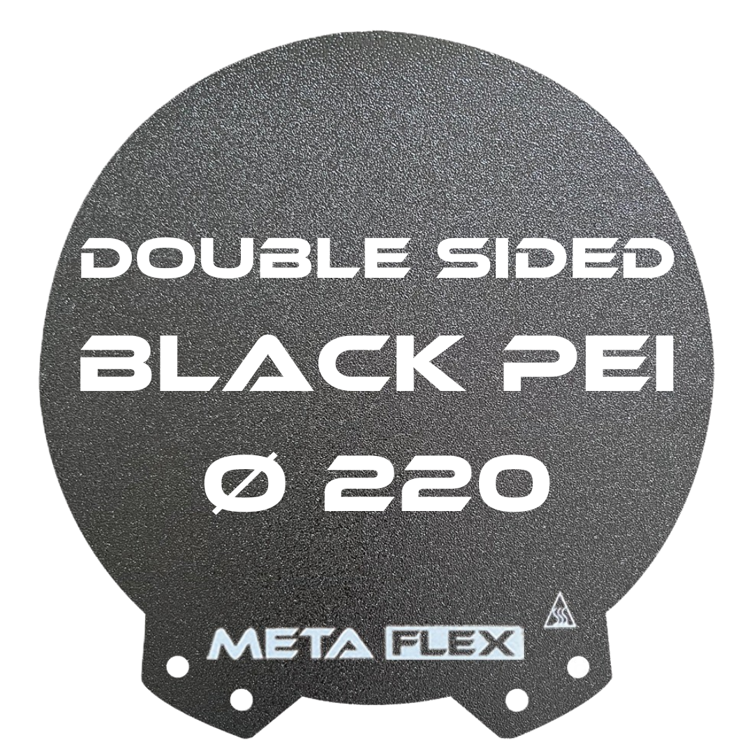 PEI Textured Build Sheets, 220mm Ø 3D Printers | METAFLEX